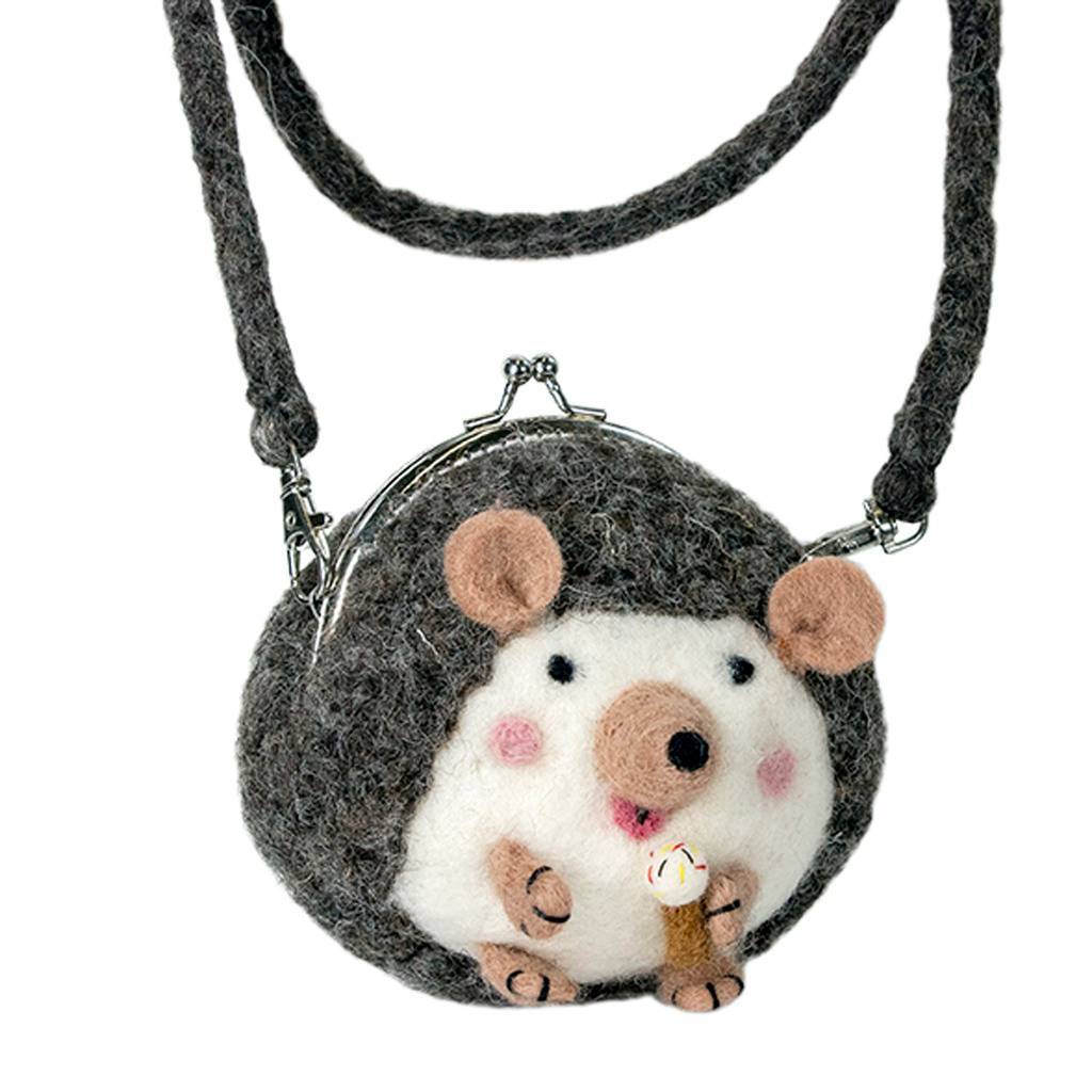 Critter Purse : Harper Hedgehog Handmade and Fair Trade – kiki+woolf